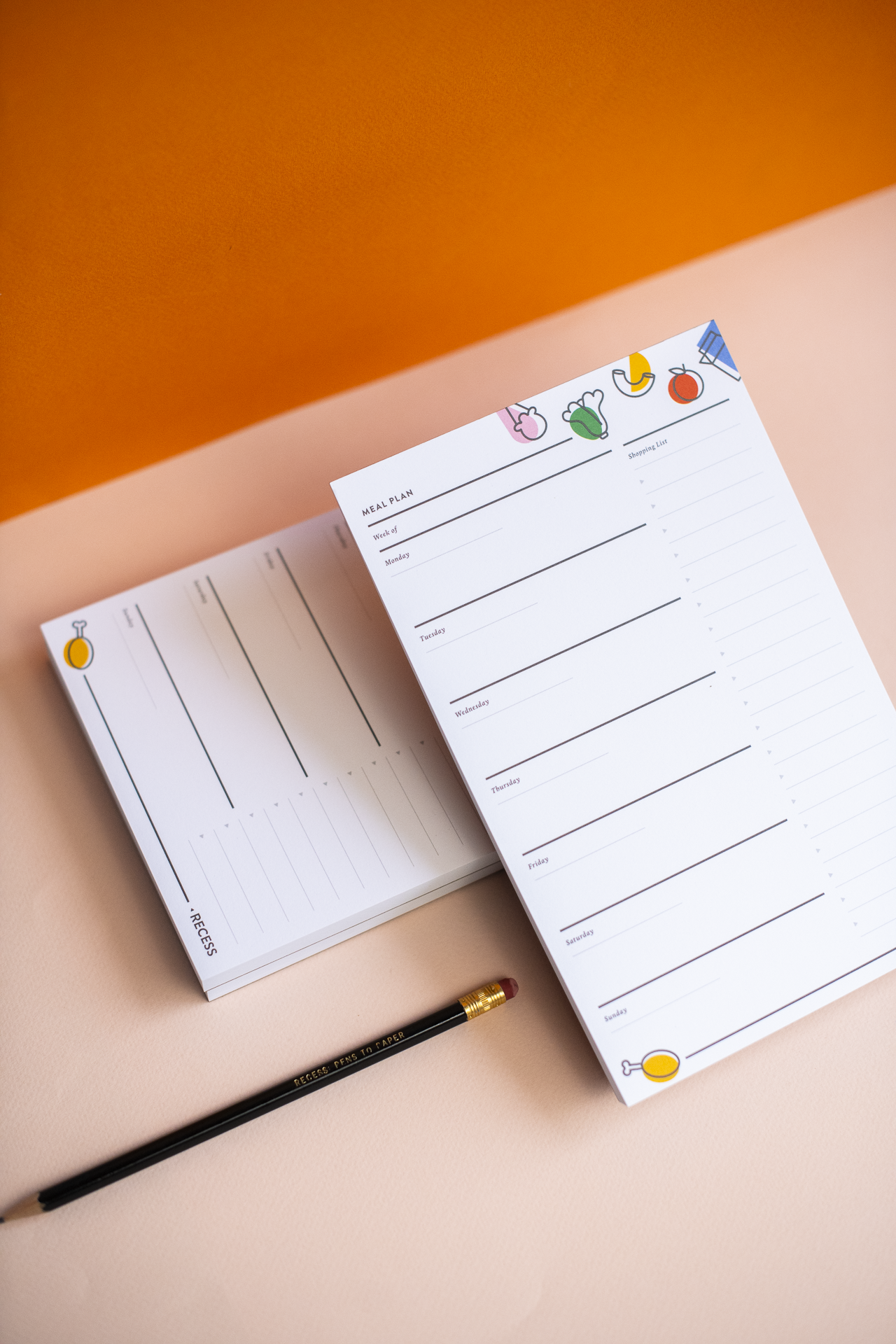 Recess : Meal Planner Pad – Recess Shop