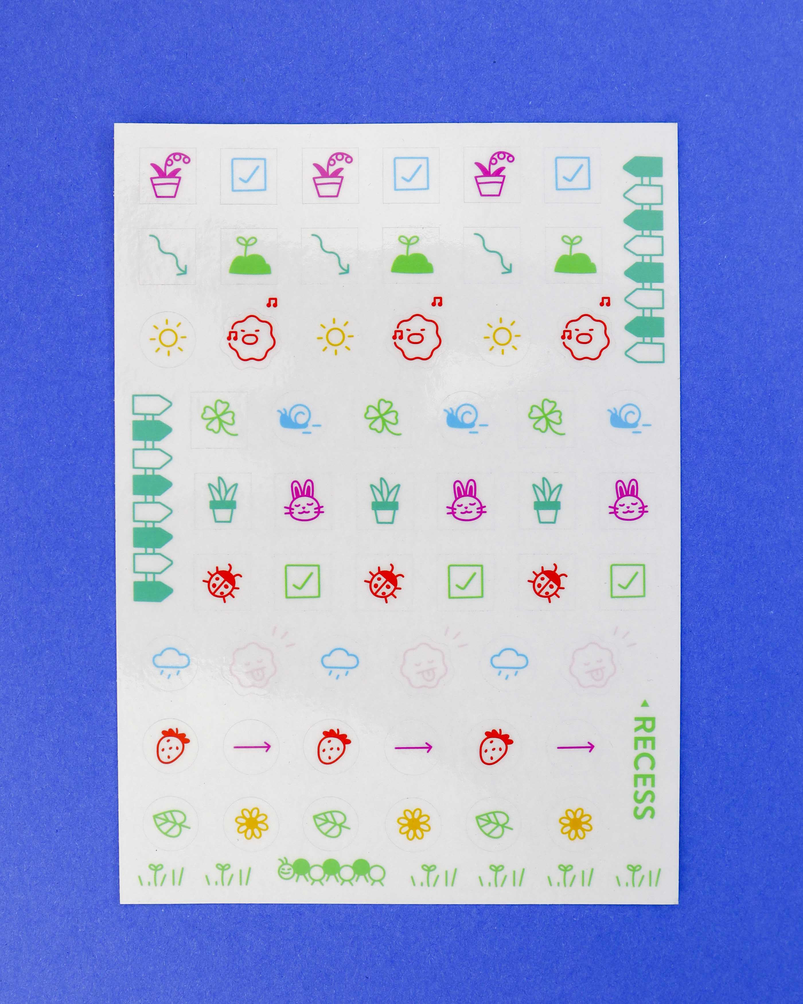 Recess : Sticker Sheet : Spring Icons – Recess Shop