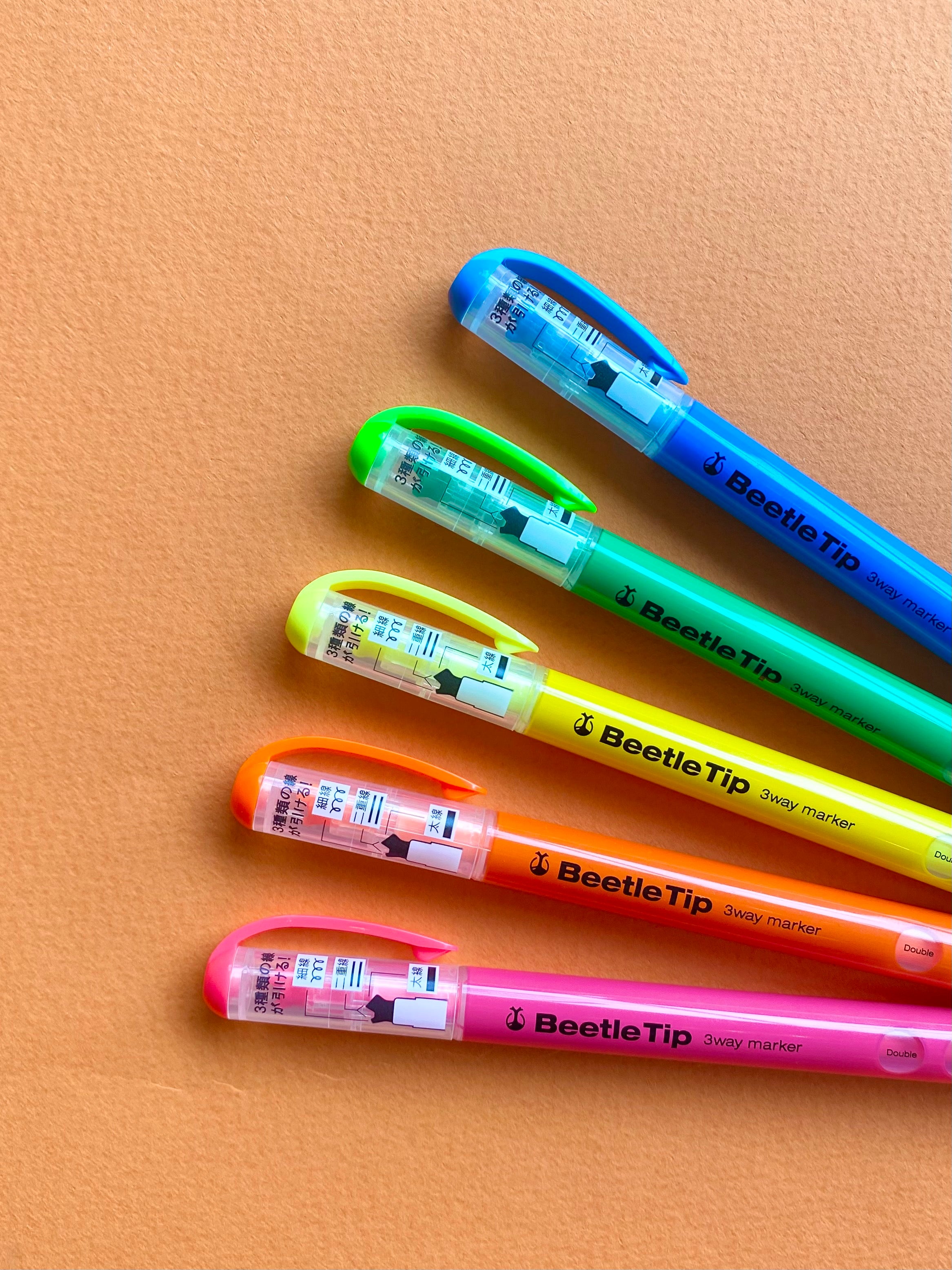 Kokuyo : 3 Way Beetle Tip Highlighter – Recess Shop